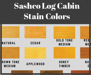 Sashco Log Cabin Stain and Caulk Colors | Charts and Options – I Wood Care